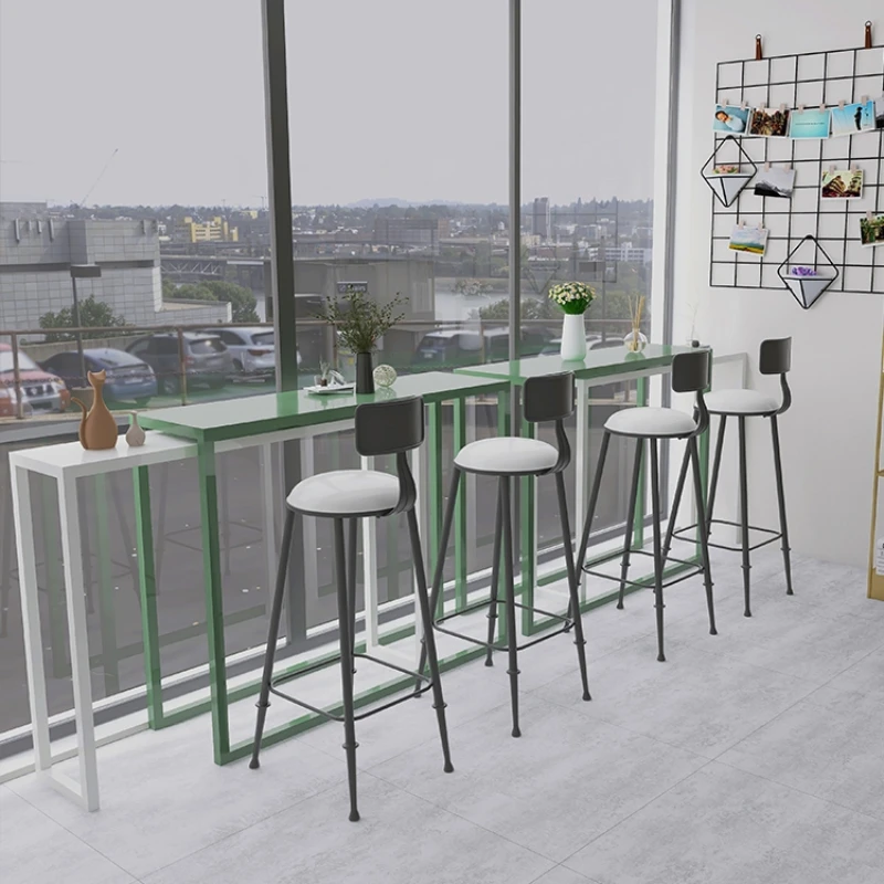 Counter-High-Side-Bar-Table-Cocktail-Coffee-Square-Long-Modern-Bar ...