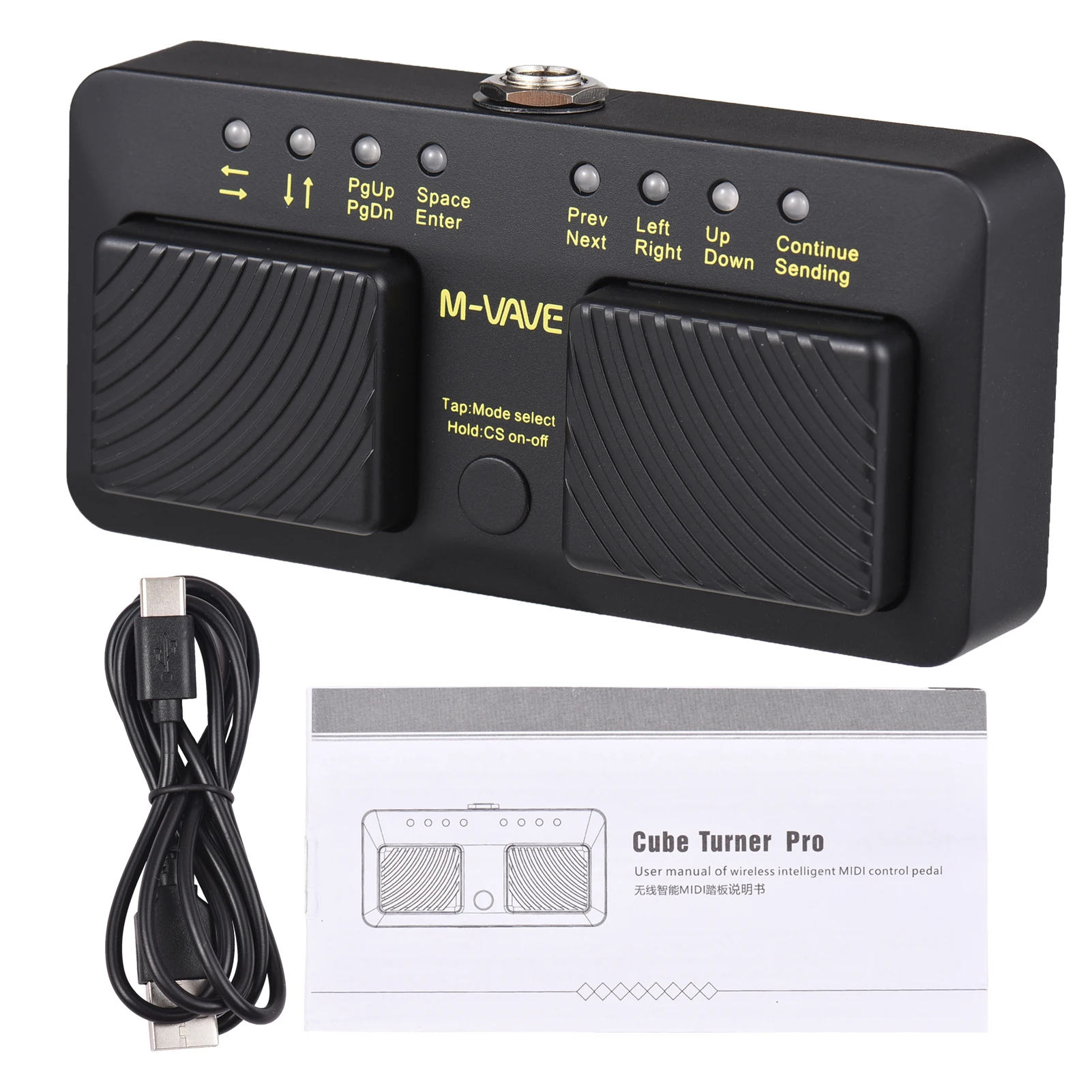 M-VAVE-Cube-Turner-Pro-Wireless-Bluetooth-Page-Turner-Silent-Foot-Pedal ...