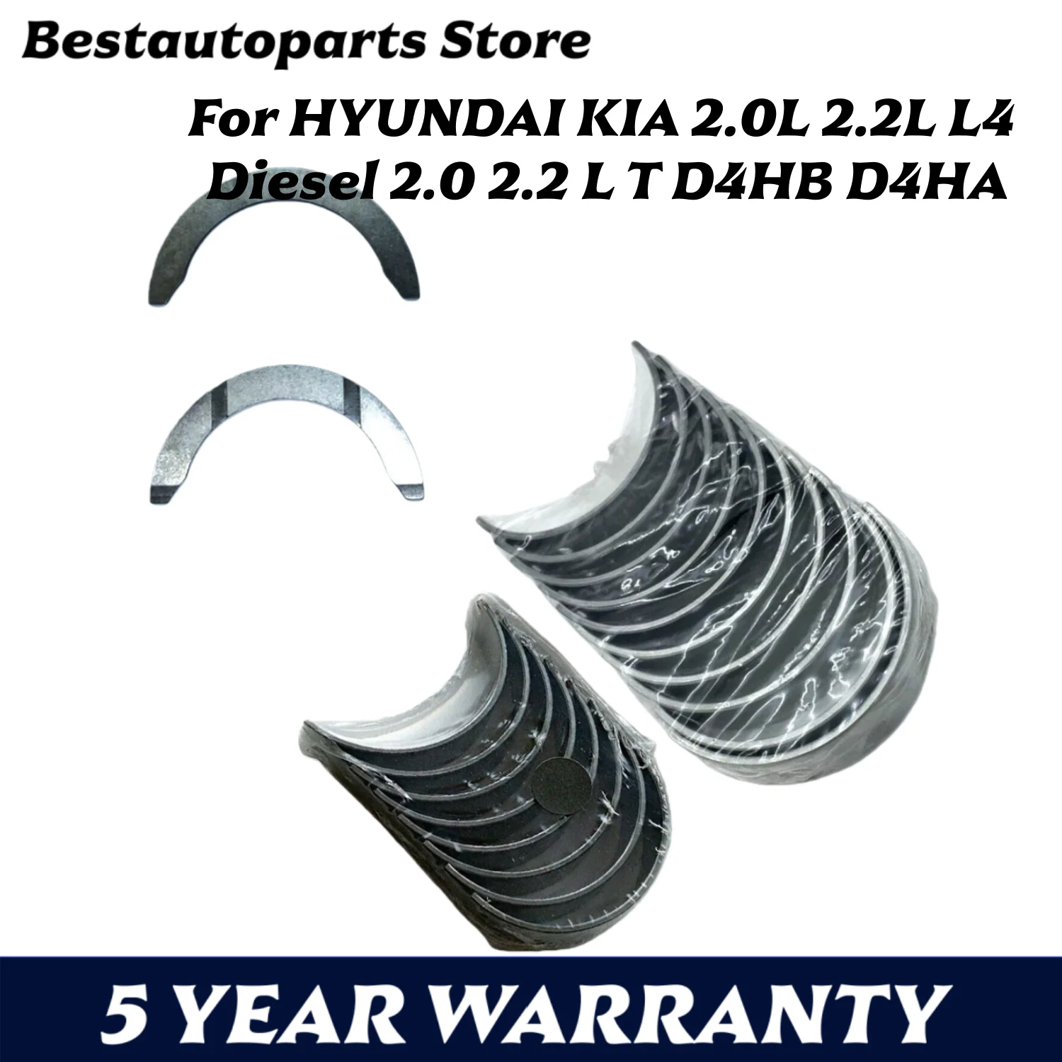 OE 21020-2F900 STD ENGINE Crankshaft & Con-rod bearing Set For HYUNDAI ...