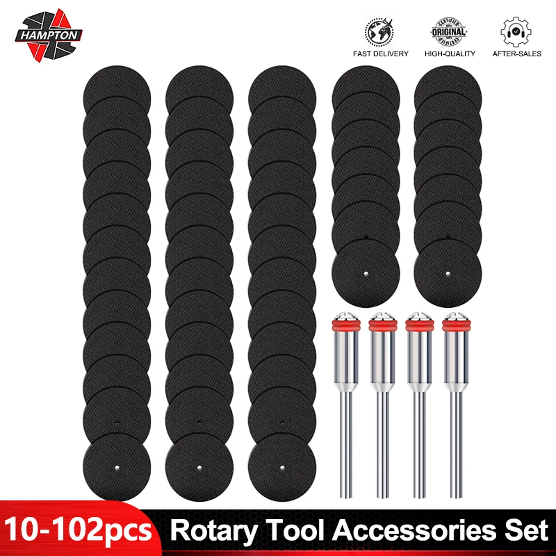 10-102pcs-Abrasive-Cutting-Disc-32mm-With-Mandrels-Grinding-Wheels ...