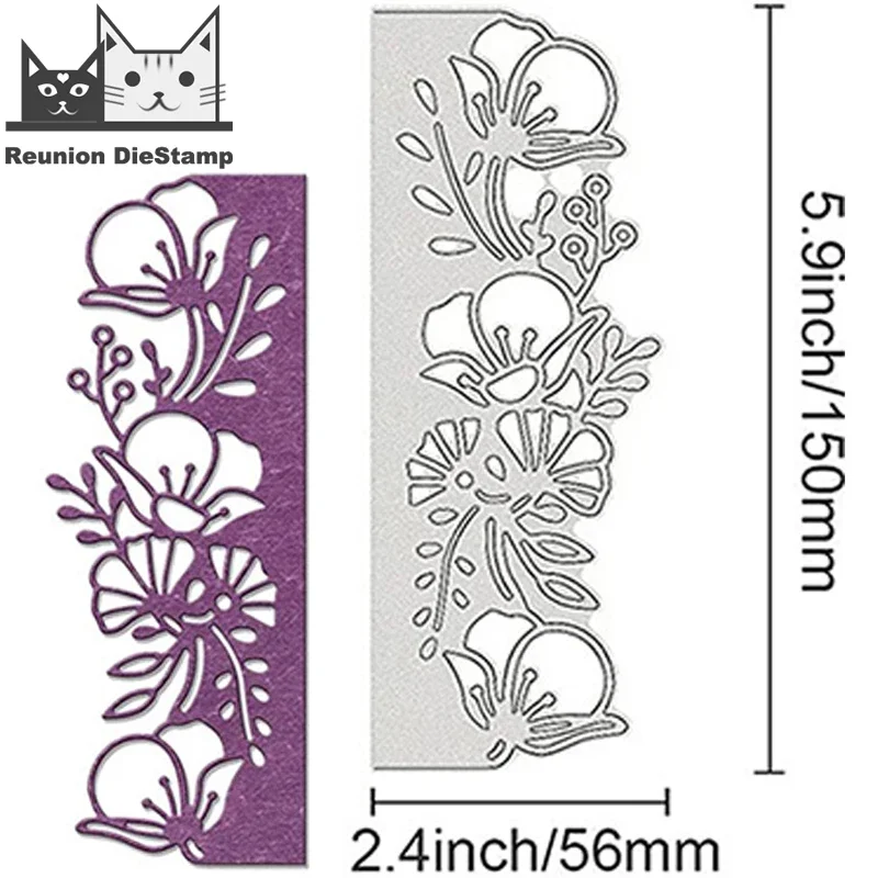 Reunion Lace Edge Metal Cutting Dies DIY Embossing Stencils Template ...