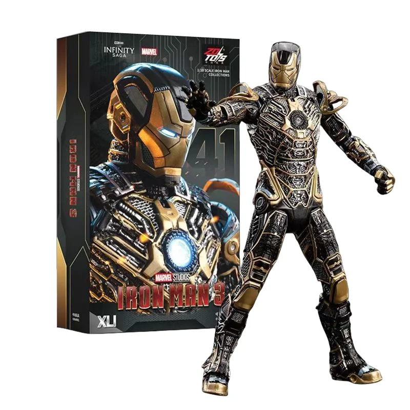 Figura de acción de Iron Man de ZD Toys Iron Patriot MK1-7 MK17 MK33 MK85 MK30 War Machine ...