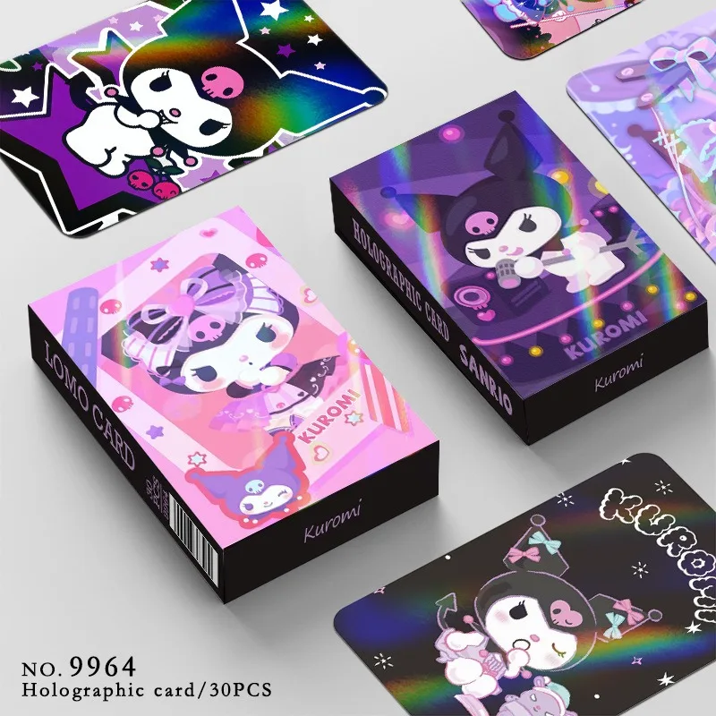 Disney-Peripheral-Essentials-30-Double-sided-Laser-Cards-Kuromi-LOMO ...
