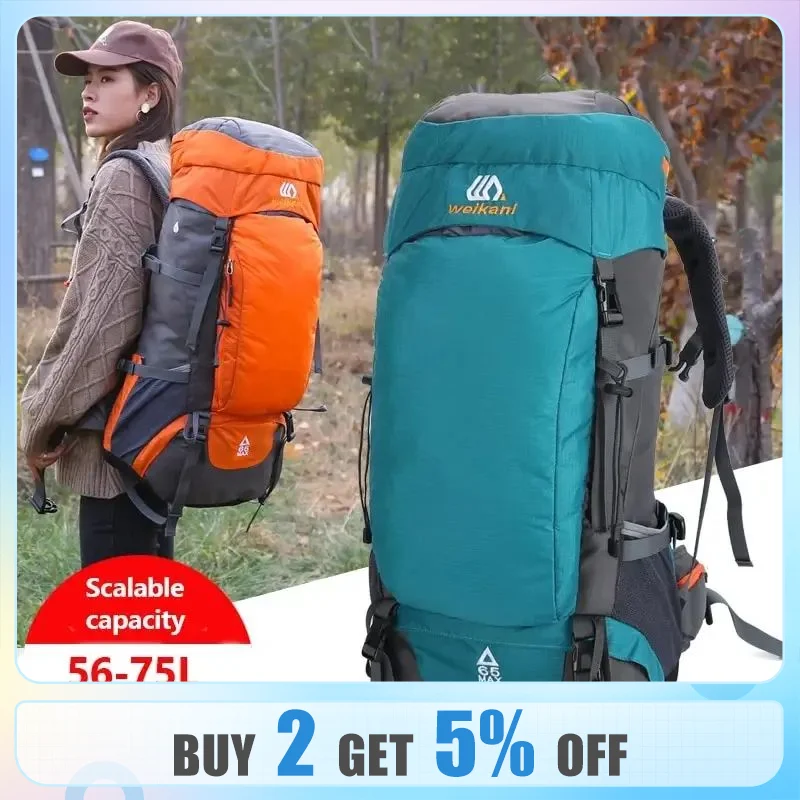 65L-Camping-Backpack-Outdoor-Bag-Waterproof-Nylon-Bags-With-Rain-Cover ...