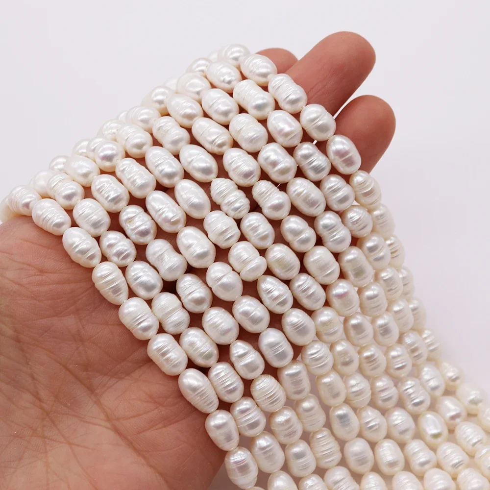 100-Natural-Pearls-Beads-Threaded-Rice-shaped-Beads-for-Jewelry-Making ...