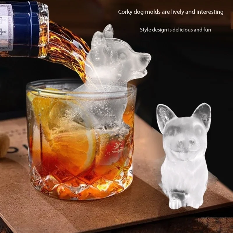 New-Dachshund-corgi-Silicone-Ice-Block-Mold-Pet-Ice-Grid-diy-Food-grade ...