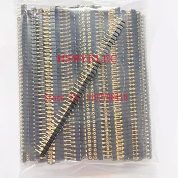 5pcs 2.54mm Pitch 1x40P 40Pin Female Male Hole Round Header Strip ...