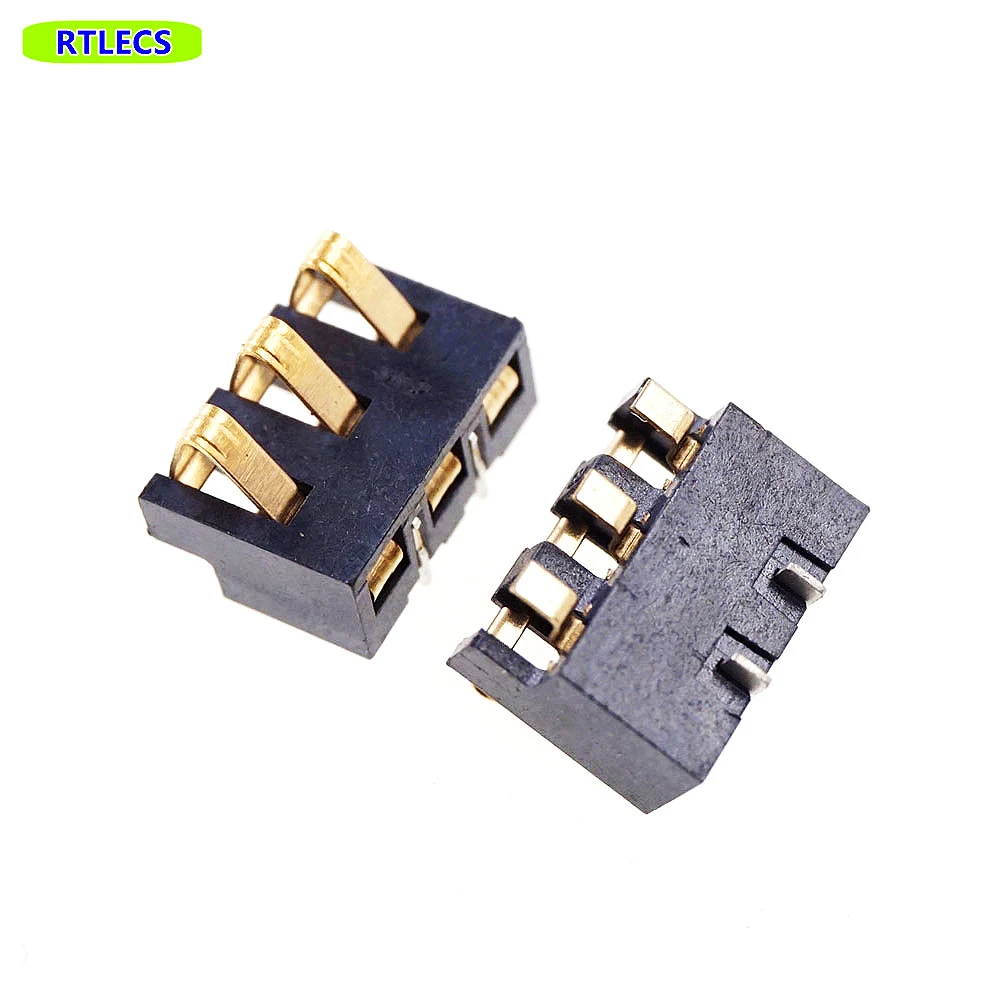 5 pcs 2.5 mm Pitch 3 Pin Spring Compression Contact male Surface Mount ...