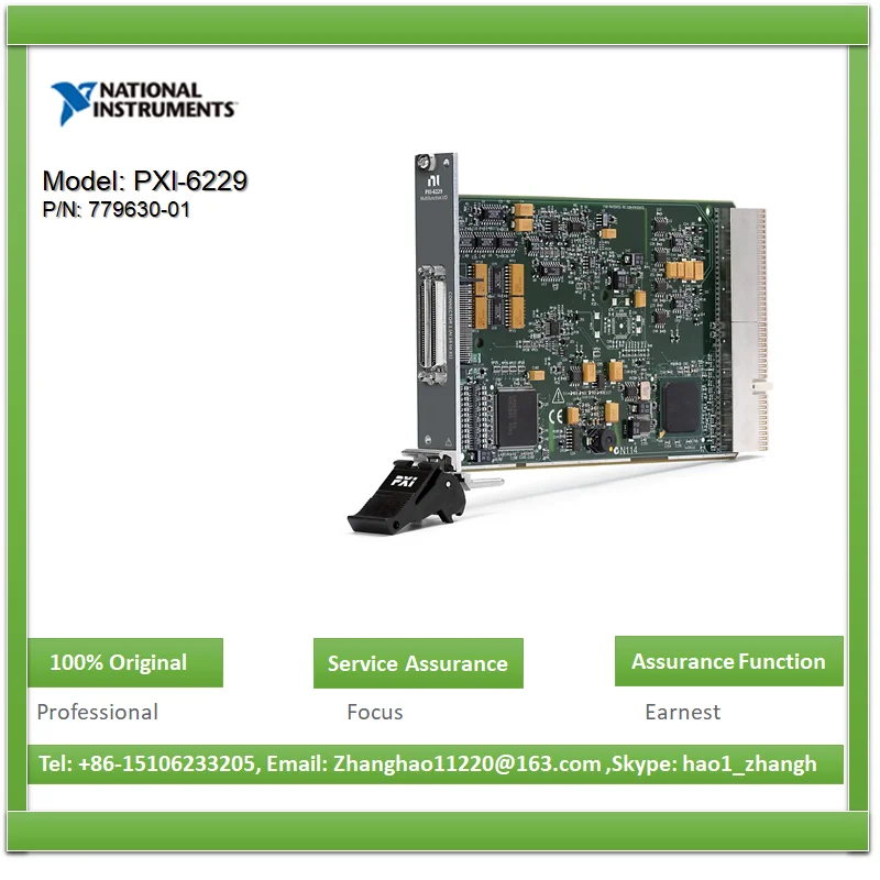 NI PXI-6229 779630-01 32 channels AI (16 bits, 250 kS/ s), 4 channels ...
