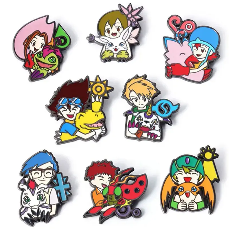 Digimon-Adventure-Cartoon-Anime-Enamel-Pins-Metal-Brooch-Badge-Fashion ...