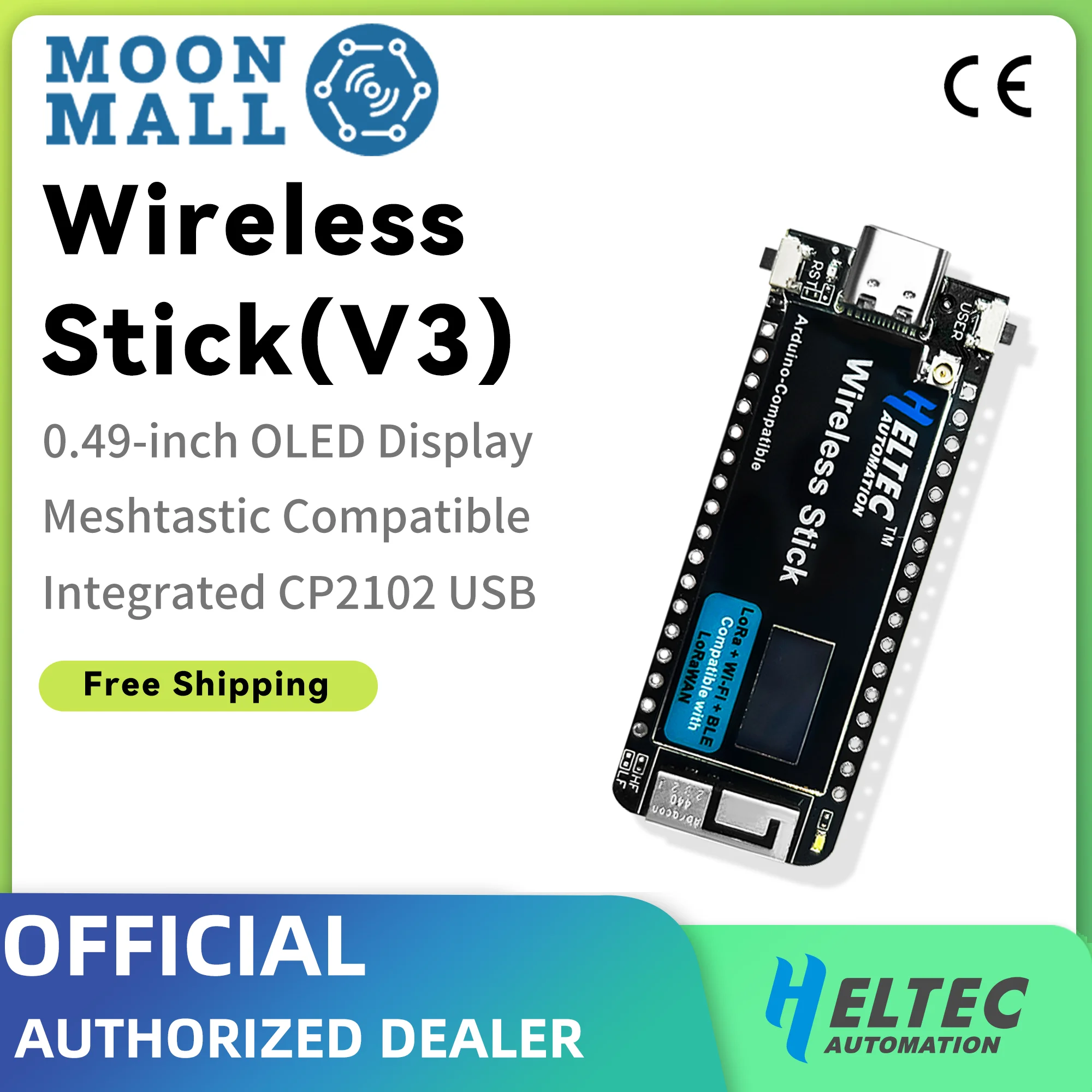 Ice Age DIYmalls 915MHz ESP32 LoRa 32 V3 OLED Board + LoRa V3 Case ...