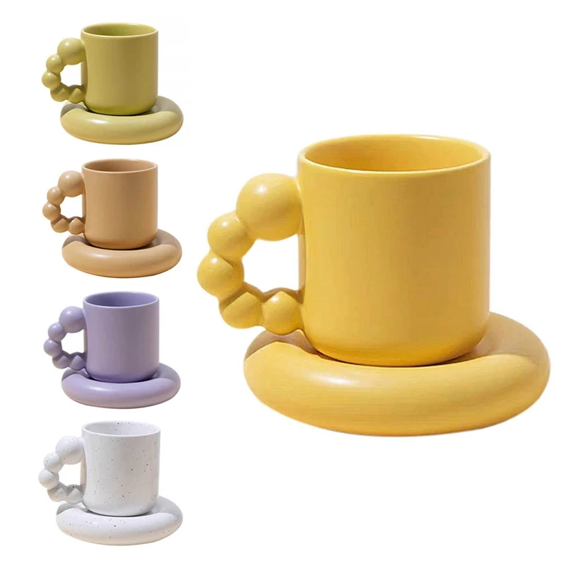 Fashion-Ceramic-Creative-Coffee-Cup-With-Tray-Nordic-Home-Decor ...