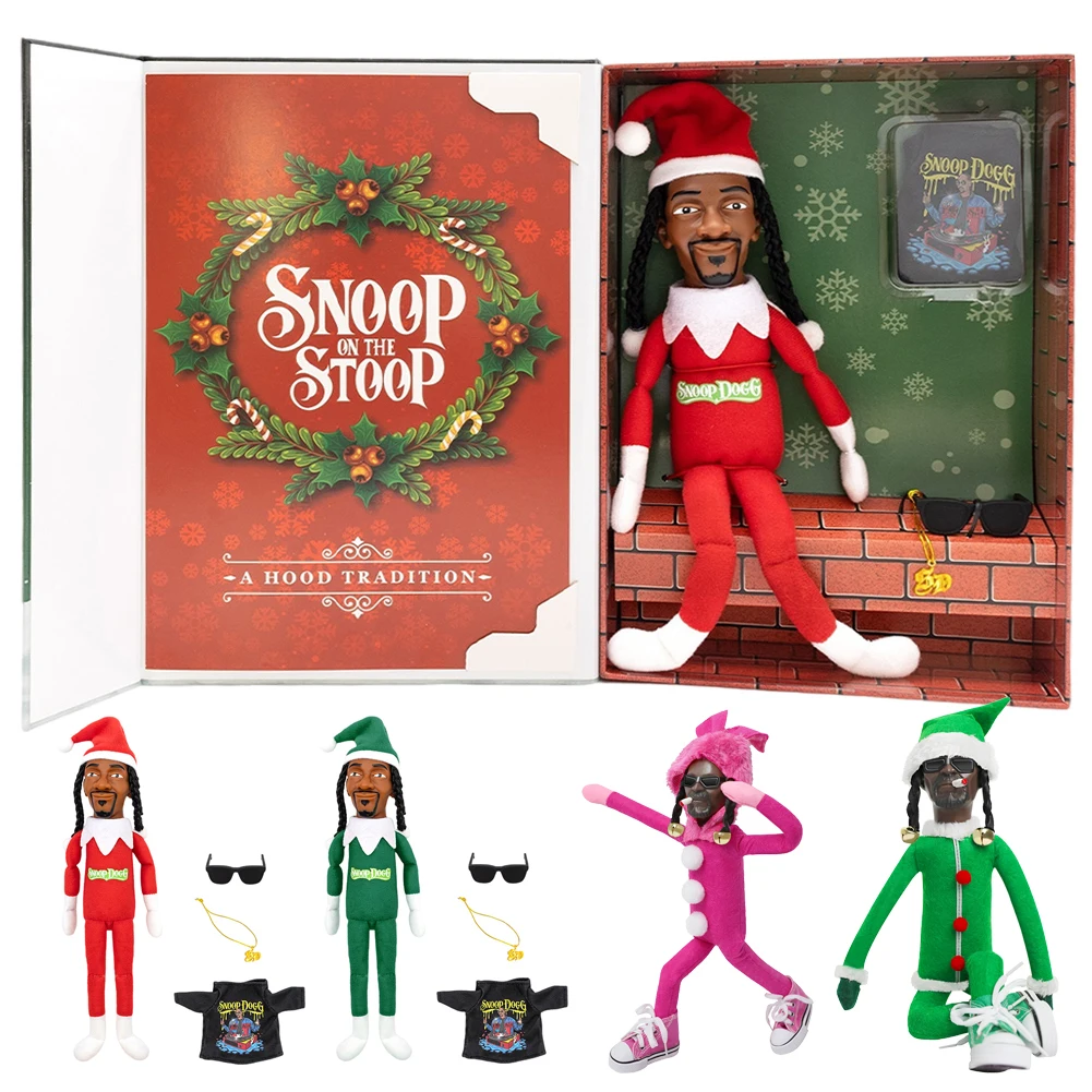 Snoop-on-A-Stoop-Christmas-Elf-Doll-Plush-Figurine-Elf-Hip-Hop-Doll ...