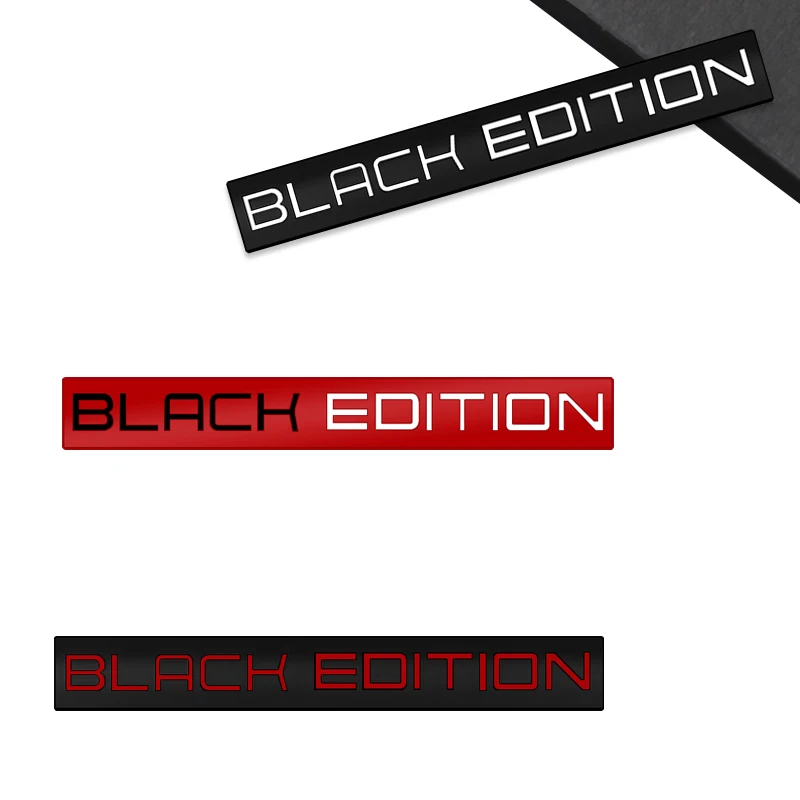 Black Edition Emblem Car Styling 3D Sticker Metal LOGO Badge For Toyota ...