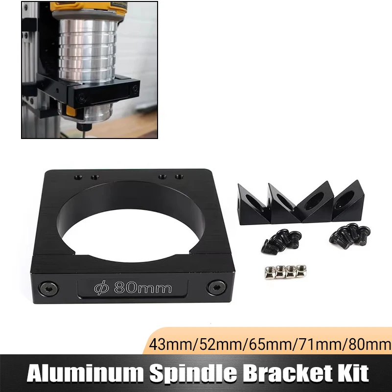 BulkMan3D Universal CNC Router Spindle Mount Kit for Bosch Colt, 43 ...
