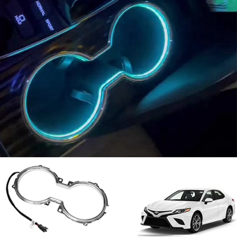 Car-LED-Central-Cup-Holder-Lights-Interior-Decorative-Lamp-Atmosphere ...