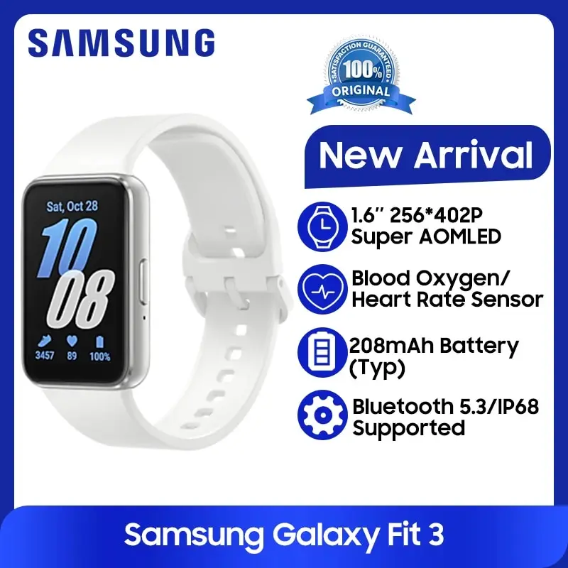 Samsung-Galaxy-Fit-3-SmartBand-1-6-Super-AMOLED-Display-Heart-Rate ...