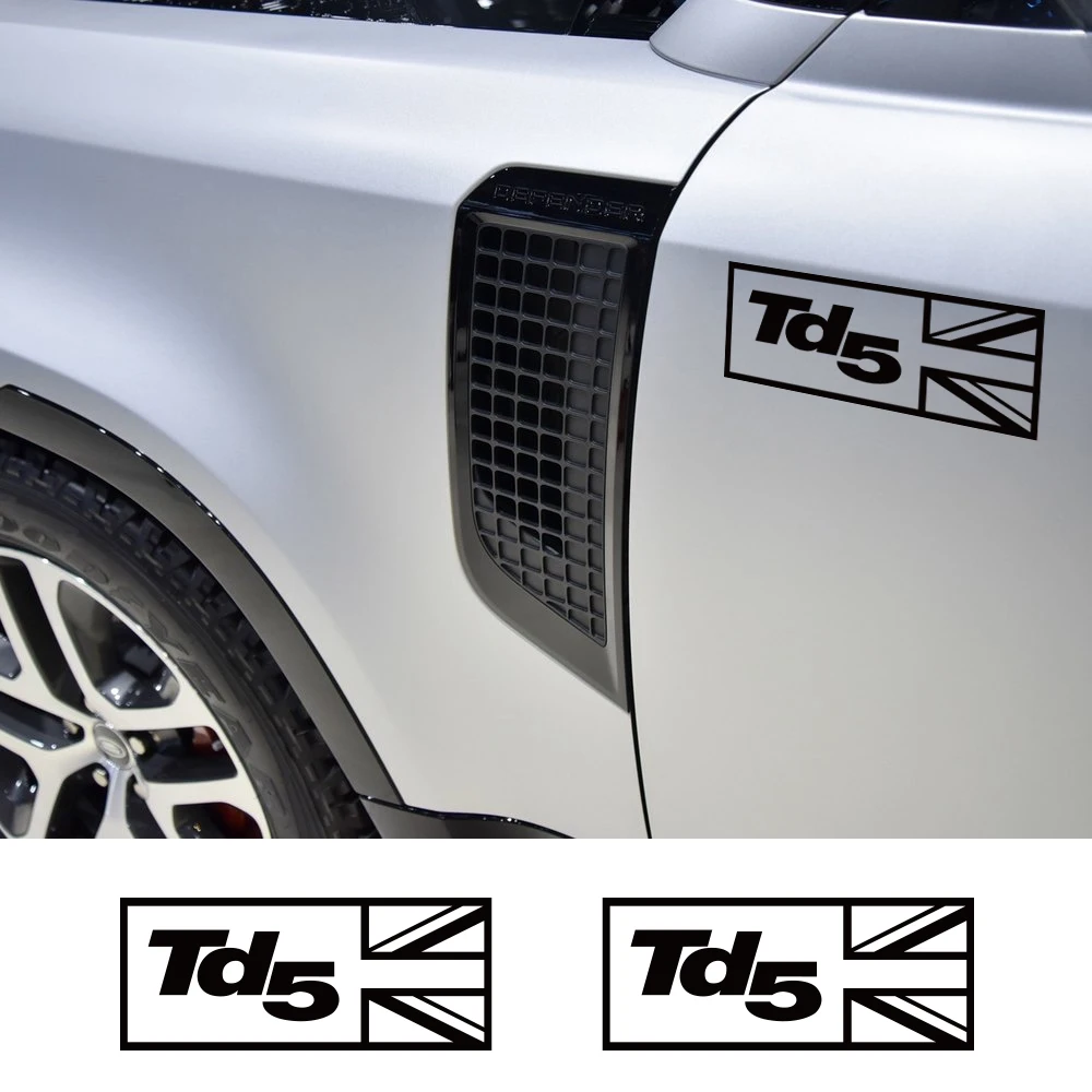 Car-Window-Body-Decal-Vinyl-TD5-Union-Jack-Front-Wing-Stickers-For-Land ...