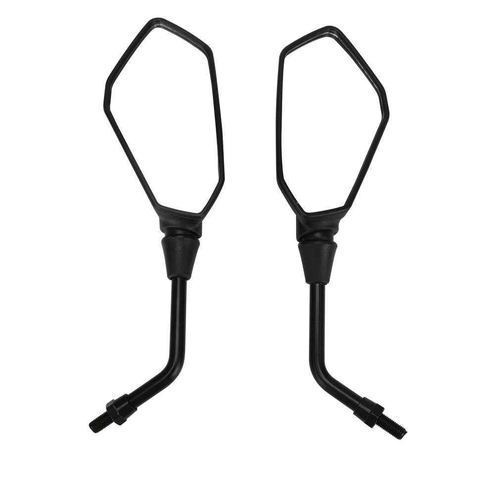 Motorcycle-Black-Rear-View-Rearview-Side-Mirrors-6061-Aluminum-Alloy-PP ...