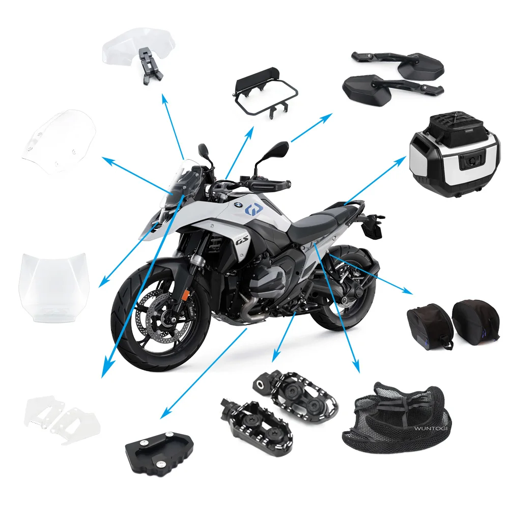 New-R1300gs-Motorcycle-Windscreen-Foot-Top-Pack-Side-Pack-Instrument ...