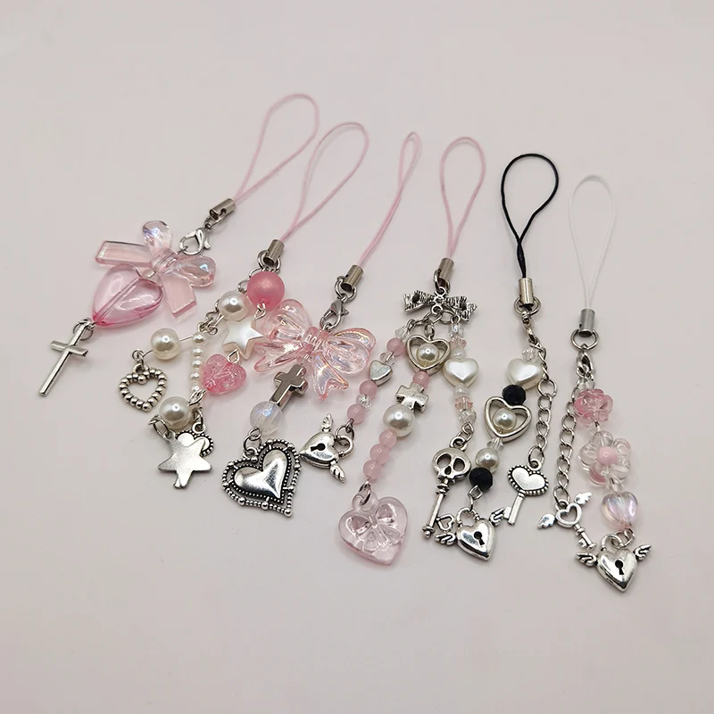 Y2k Bag Accessories Charms | Key Chain Accessories Y2k - Pink Y2k Phone ...