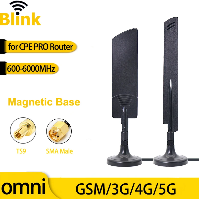GSM-3G-4G-5G-Antenna-40dBi-Amplifier-External-Extender-Magnetic-Base ...