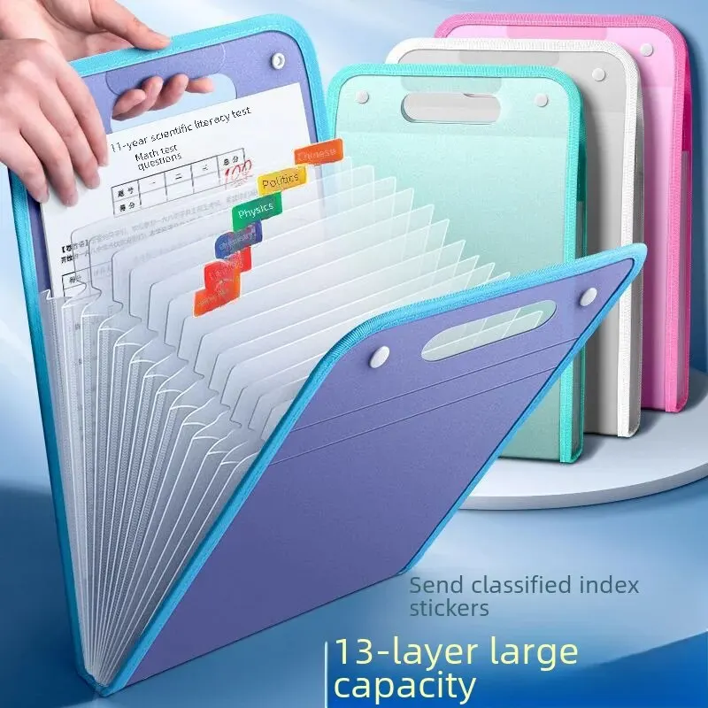 Multi-layer-Large-Capacity-Accordion-File-Folder-Exam-Paper-Storage-Bag ...