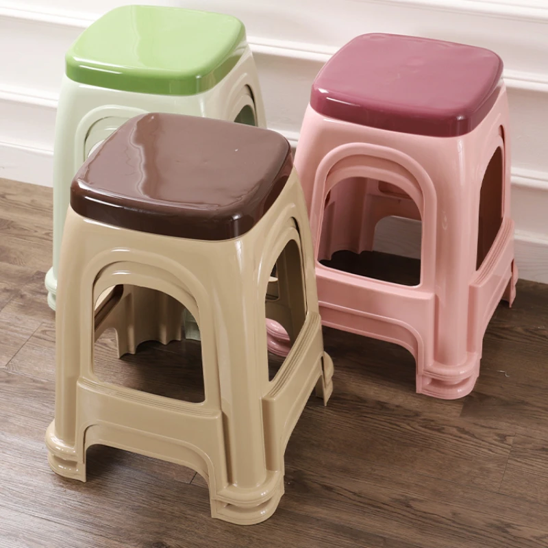 Extra-Thick-Glossy-Plastic-Stool-Household-Thickened-Dining-Table-Stool ...