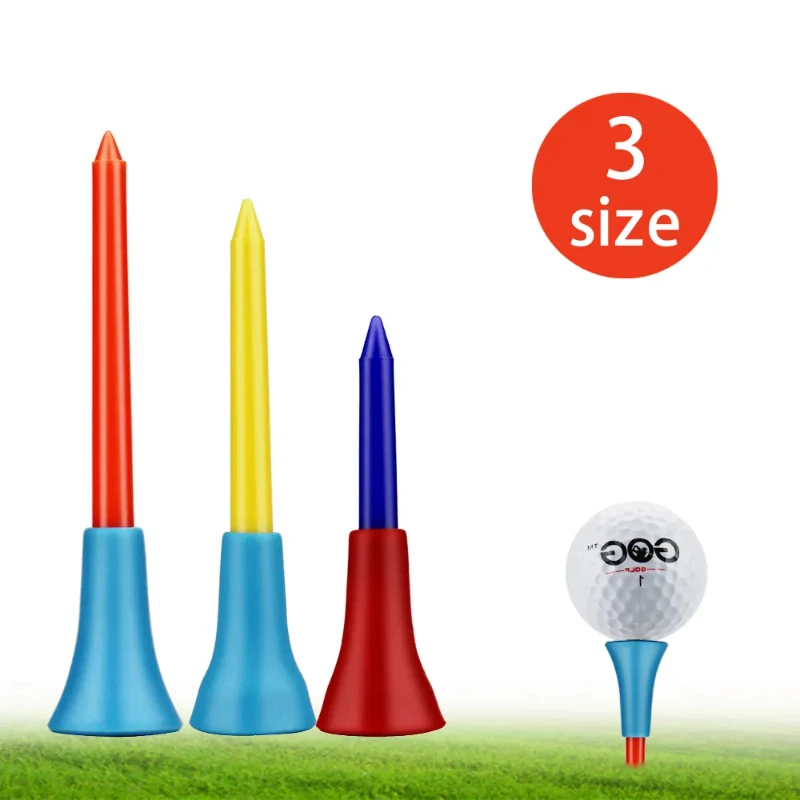 Rubber-Cushion-Top-Plastic-Golf-Tees-Mixed-Colors-Pack-of-30pcs-Plastic ...
