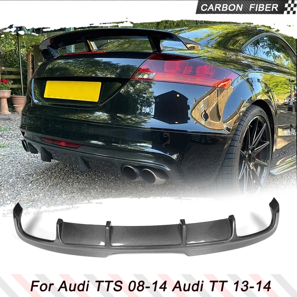 Carbon-Fiber-FRP-Auto-Car-Rear-Bumper-Diffuser-Lip-for-Audi-TTS-Bumper ...