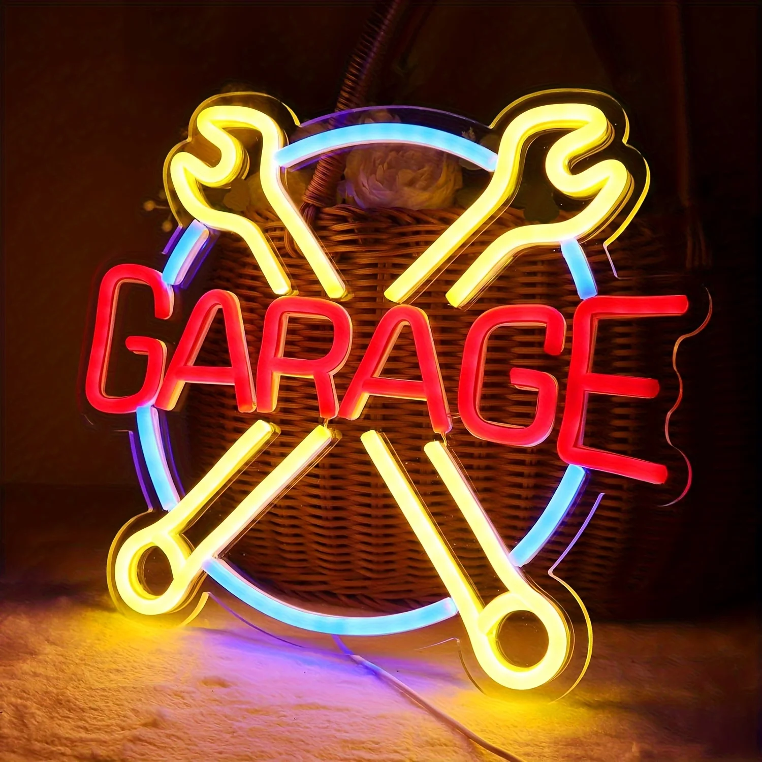 Neon-Sign-Garage-Sign-Store-Car-LED-Sign-For-Man-Cave-Car-Repair ...