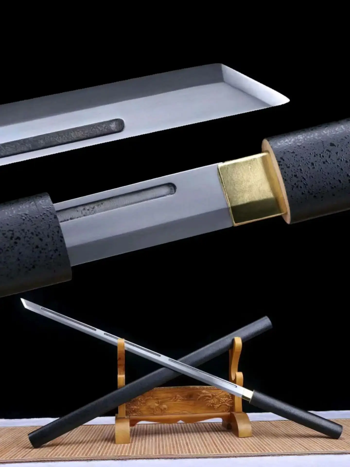 Chinese-Tang-Horizontal-Battle-Sword-Cold-Air-Real-Handmade-Multi ...