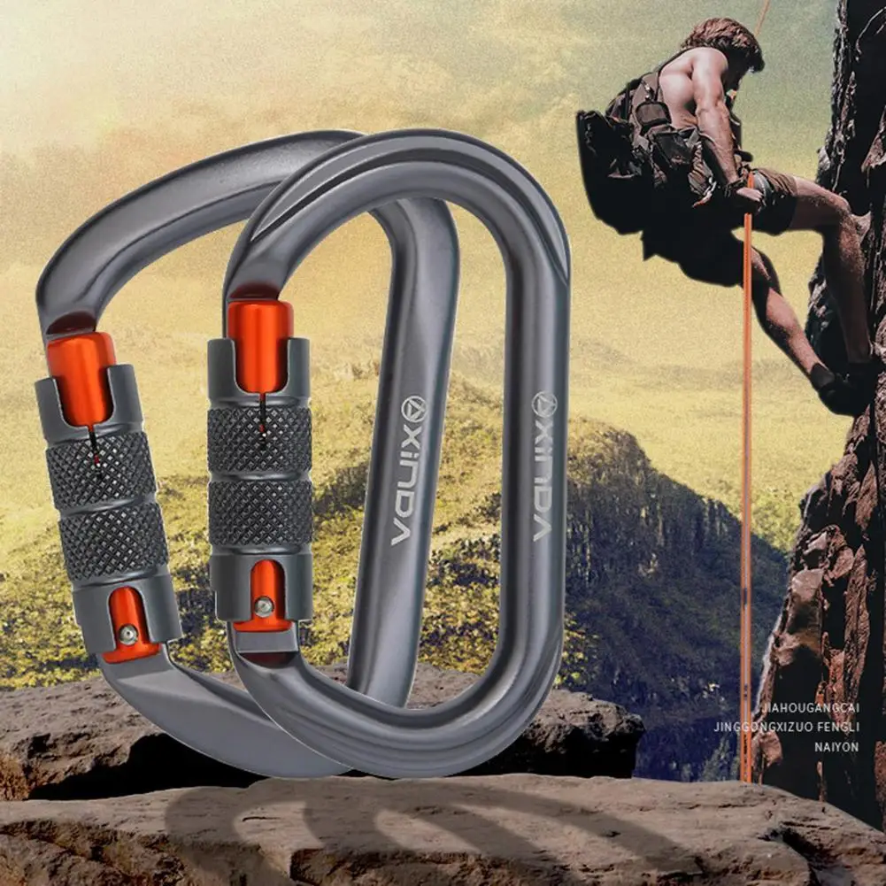 Climbing-Carabiner-Anti-oxidation-Wear-Resistant-Accessory-O-Shape-D ...