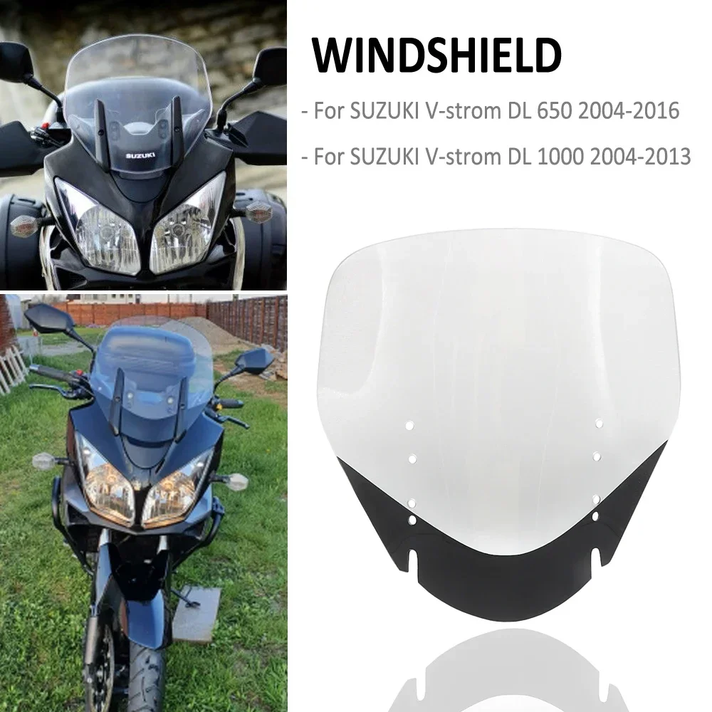 NEW-Motorcycle-Windscreen-Windshield-Wind-Deflector-Protector-Shield ...