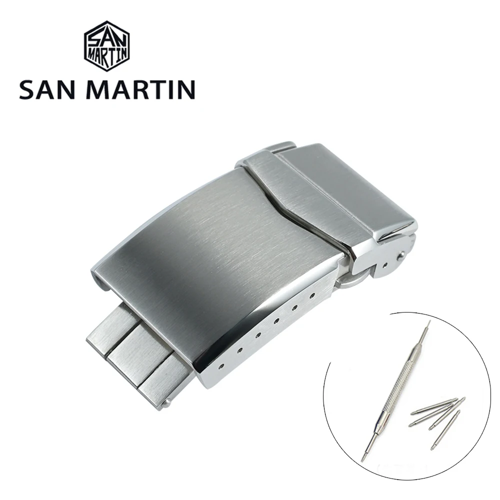 Stainless Steel Deployment Buckle | 20mm Stainless Steel Watch Clasp ...