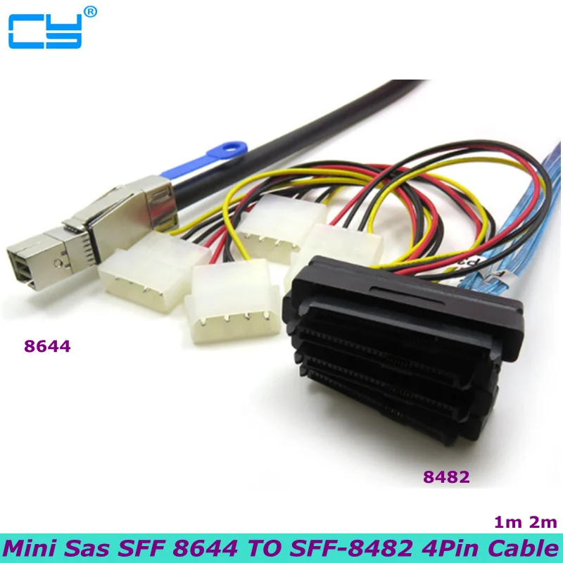 New-G0502-External-Hard-Disk-Cable-Mini-SAS-Cable-SFF-8644-to-SFF-8482 ...