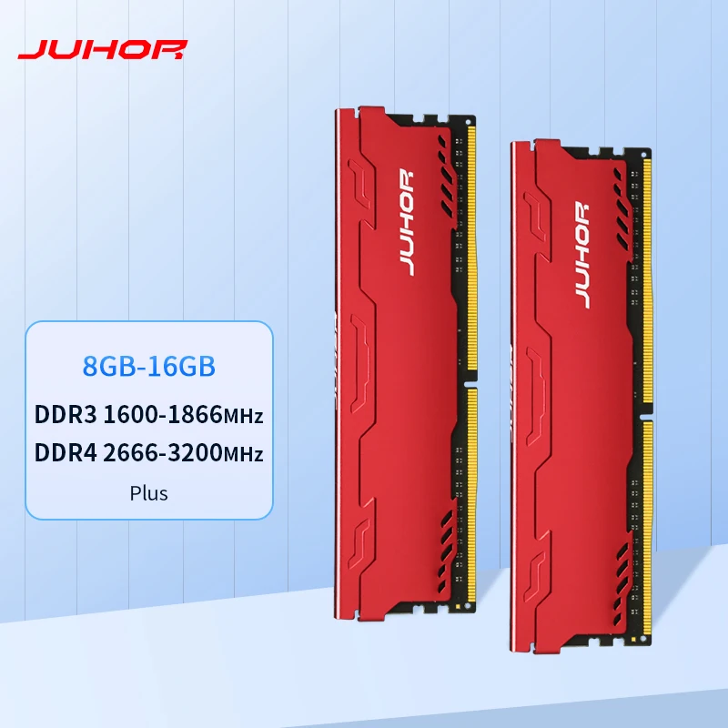 JUHOR Memória Ram ddr4 8GB 16GB 3200MHz 2666MHz 3000MHz DDR3 8GB 1600MHz 1866MHz DIMM Desktop ...