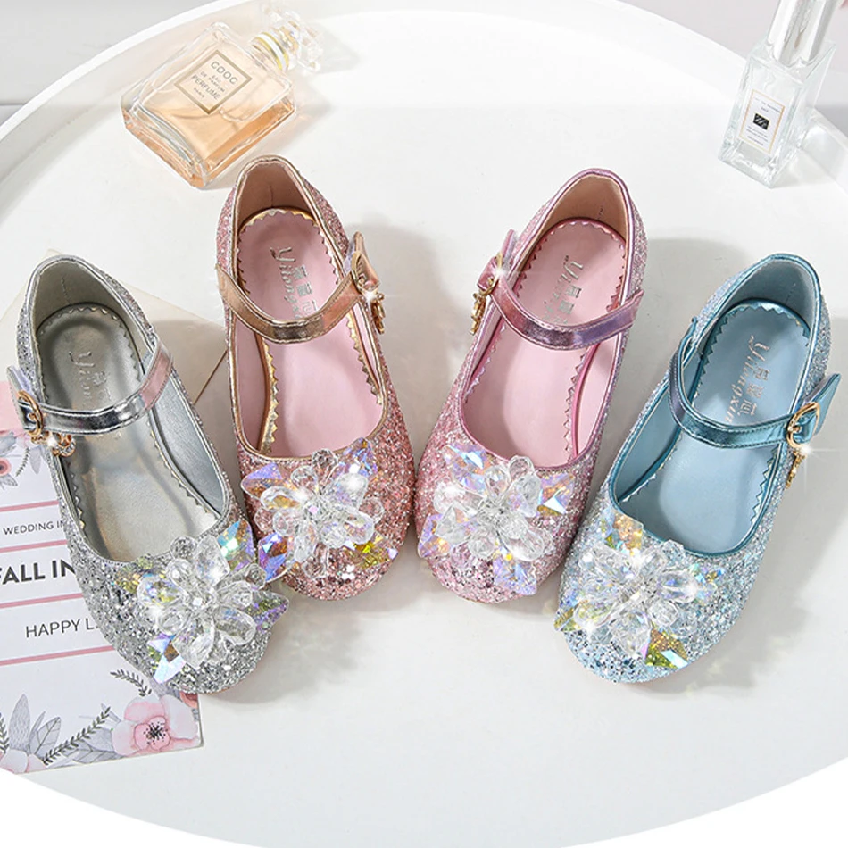 Princess Party Shoes Girls | Bright Shoes Princesses Girls | Silver ...