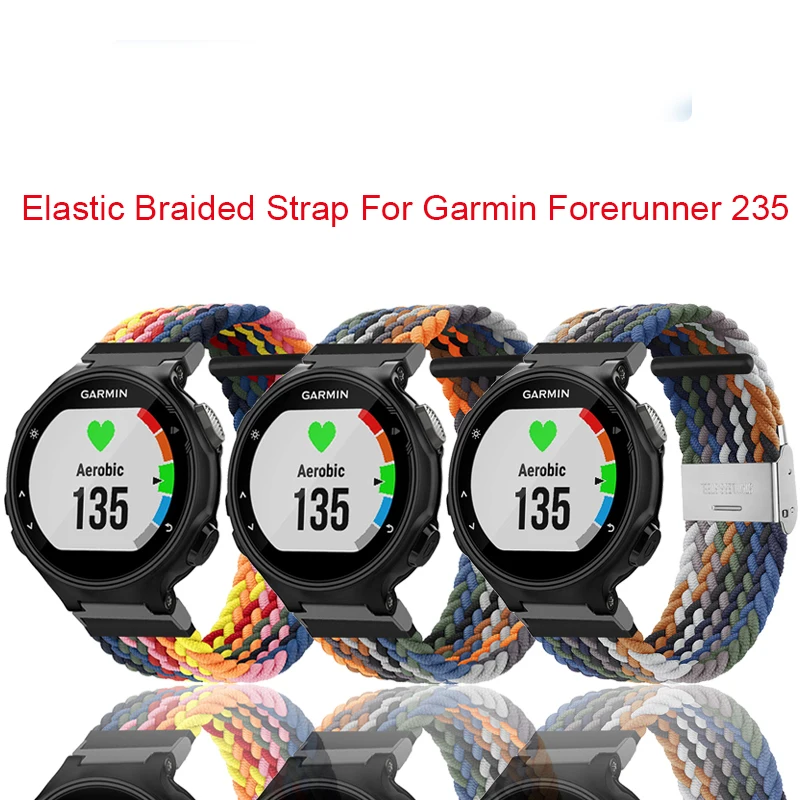 Elastic-Braided-Straps-For-Garmin-Forerunner-235-735xt-220-230-630-620 ...