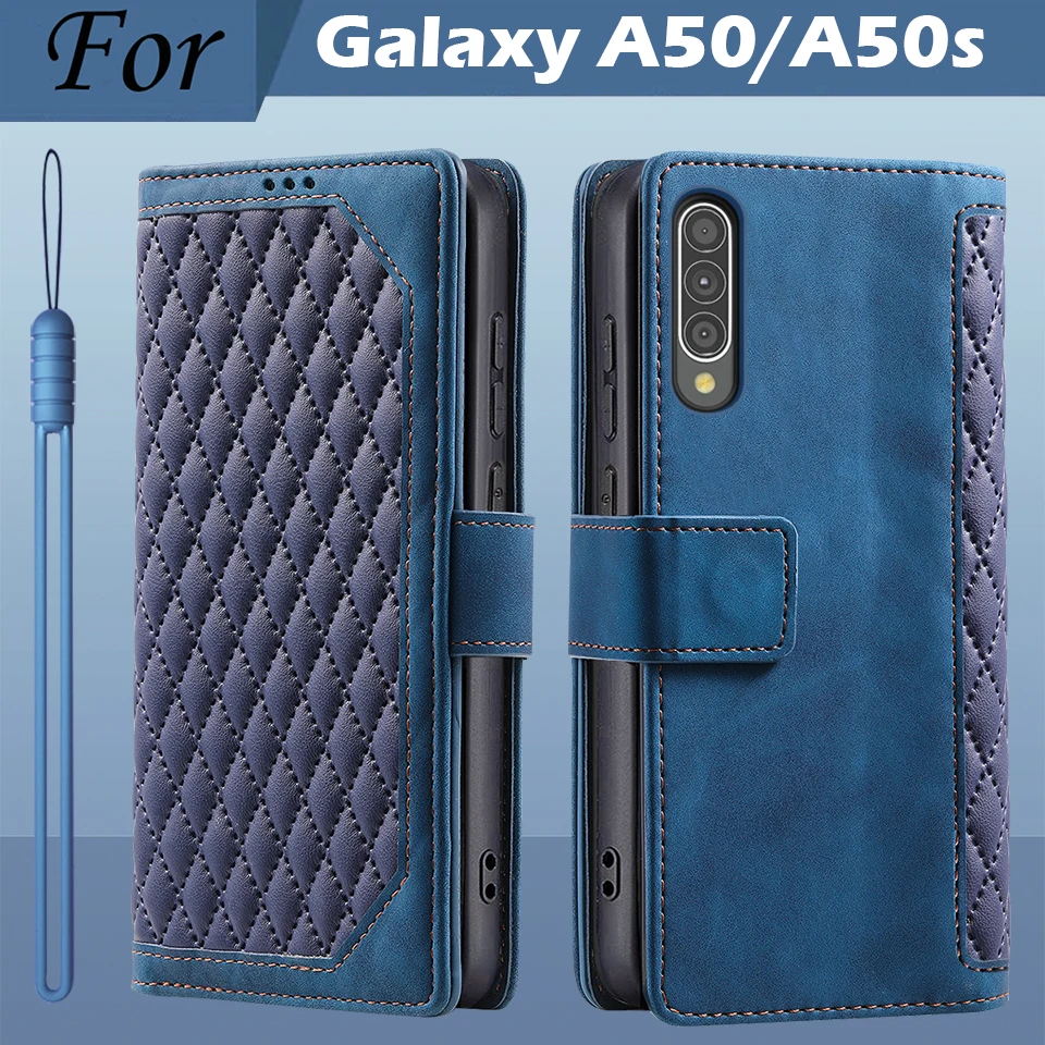 A50/A50s Case For Samsung Galaxy A50 Case Leather Flip Wallet Phone ...
