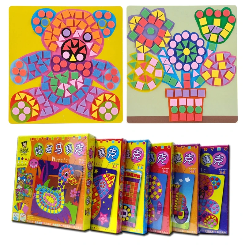 6-69x6-69in-3D-Kids-EVA-Sticky-Mosaics-Puzzle-Durable-Paper-Made ...