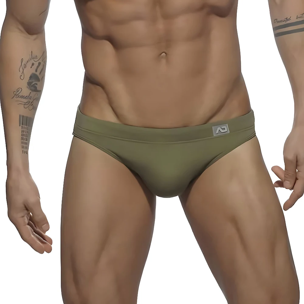 Men-Solid-Color-Triangle-Swim-Trunks-European-American-Fashion-Low-Waist-Bikini-With-Push-Pad ...