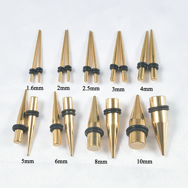 Dilatacion Falsa Kit Dilatadores Orejas Kit 9 Pares Dilatadores Oreja ...