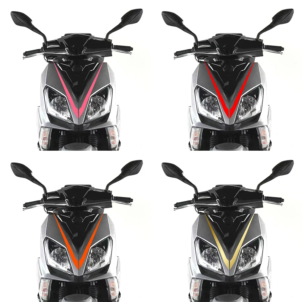 2pcs Motorcycle Head Stickers Racing Style Motorbike Sticker ...