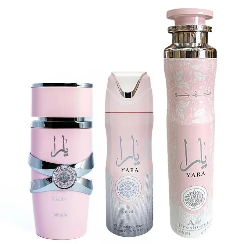 LATTAFA-YARA-PERFUME-YARA-SPRAY-AIR-FRESHENERFloral-Fragrance-Pack ...