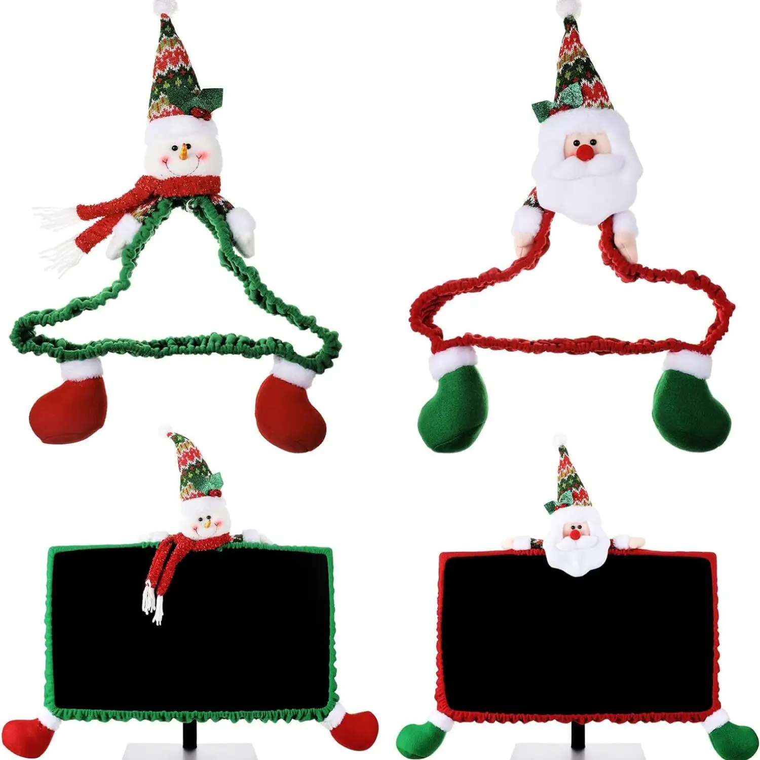 1PC-Christmas-Computer-Monitor-Cover-Santa-Snowman-Elk-Computer-Screen ...