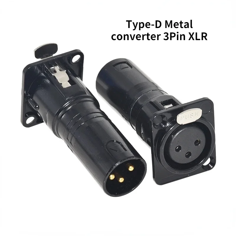 XLR-Female-to-XLR-Male-Pass-Through-Panel-Mount-Jack-XLR-Patch-XLR-F-to ...
