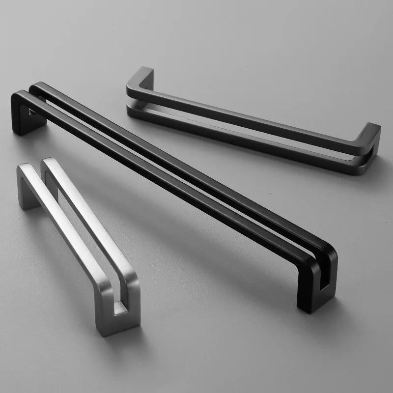 Modern-Minimalist-Wardrobe-Door-Handles-Black-Nordic-Cabinet-Handles ...