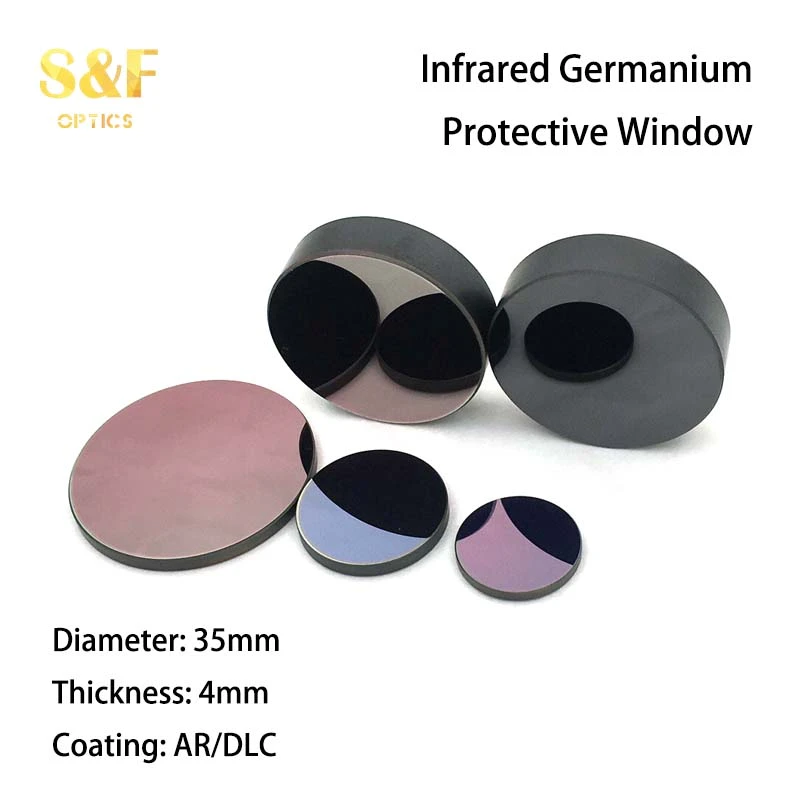 Optical Window D35x4mm AR/DLC Coating 8 12um Infrared Germanium ...