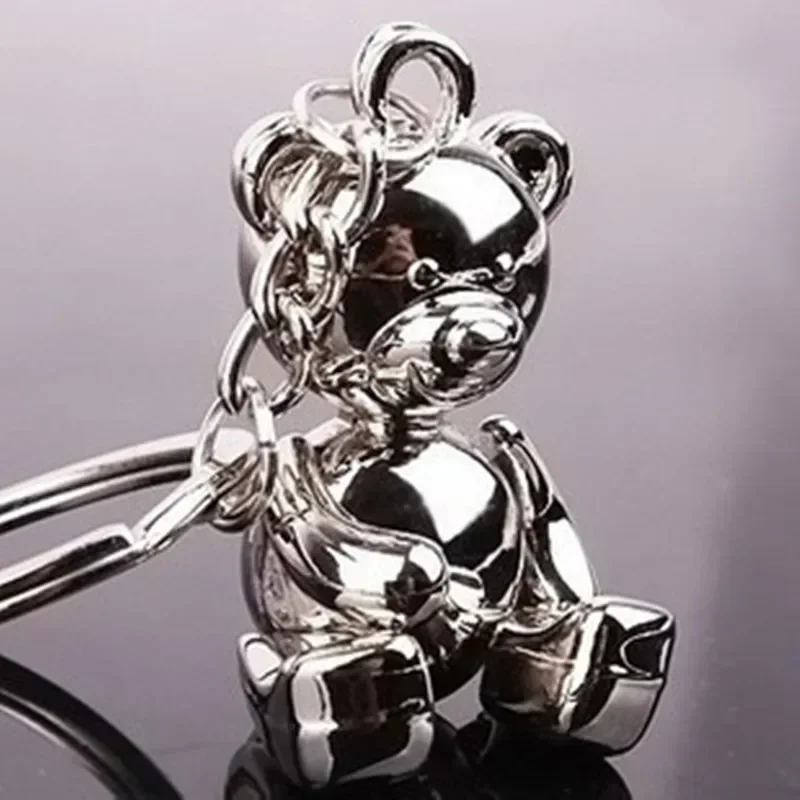 Metal-Movable-Teddy-Bear-Keychain-I-LOVE-YOU-3D-Animal-Alloy-Kering ...